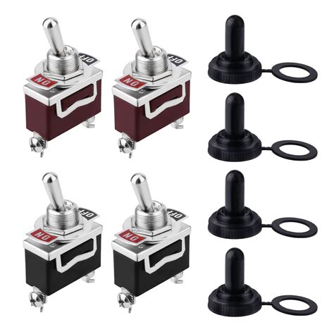 Buy Aiex 20pcs Toggle Switch Marine Momentary Toggle Switches Waterproof 12v Dc 30a Marine