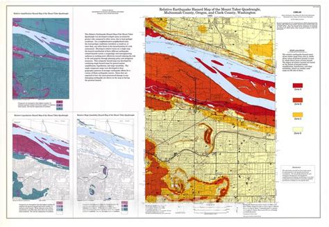 Map Relative Earthquake Hazard Map Of The Mount Tabor Quadrangle
