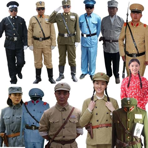 伪军北伐军影视国民党军装抗战特务翻译官二战国军摄影演出服套装 阿里巴巴