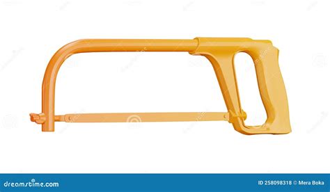 A 3d Cartoon Icon Or Emblem Of A Hacksaw Or Saw Stock Illustration