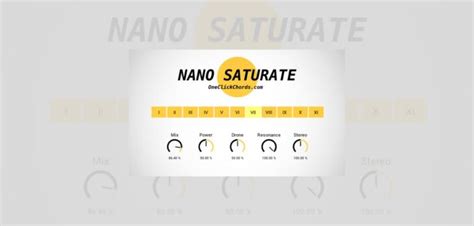 卧室制作人博客OneClickChords Releases FREE Nano Saturate Plugin For Windows