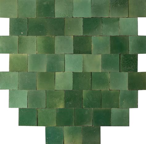 Zellige Wall Tiles Light Green Marrakechdesign