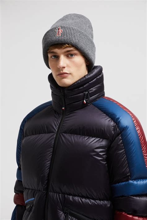 Grey Wool Beanie Hats And Beanies For Men Moncler Ca
