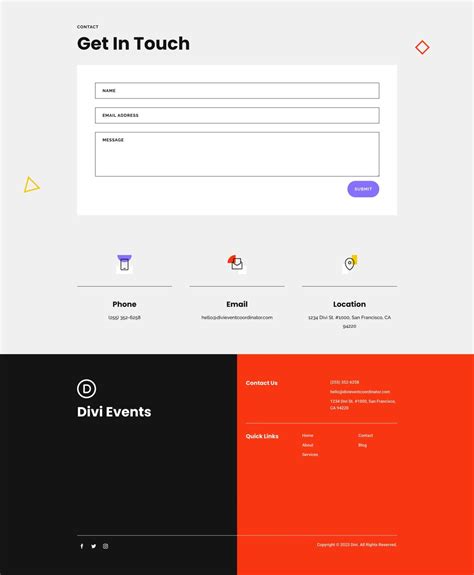 Get A Free Event Coordinator Layout Pack For Divi
