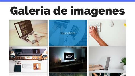 COMO HACER UNA GALERÍA DE IMÁGENES HTML5 RESPONSIVA COMO HACER