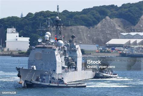 미국 해군 Uss 카우펜스 티코데로가급 유도 미사일 순양함 미국 군사에 대한 스톡 사진 및 기타 이미지 미국 군사 Uss