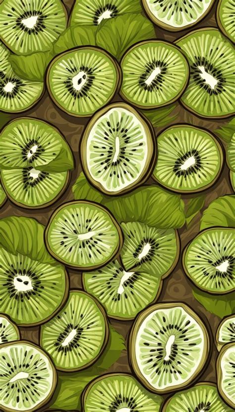 30 Kiwi Fruit Pattern Background Illustrations Free High Res
