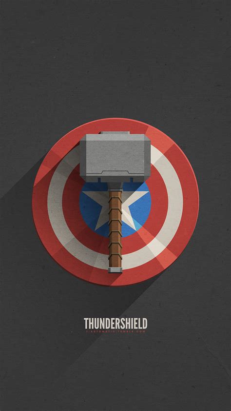 F Thundershield Tumblr Sfondi Iphone Supereroi Idee Per Tatuaggi
