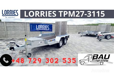Przyczepa Do Przewozu Sprzętu Budowlanego Lorries Tpm27 Mini Excavator