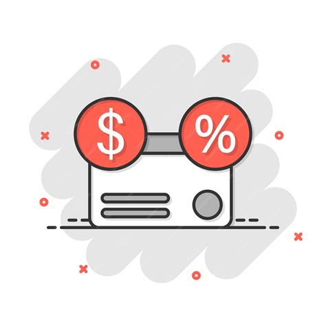 Icono De Tarjeta De Crédito En Estilo Cómic Ilustración De Vector De