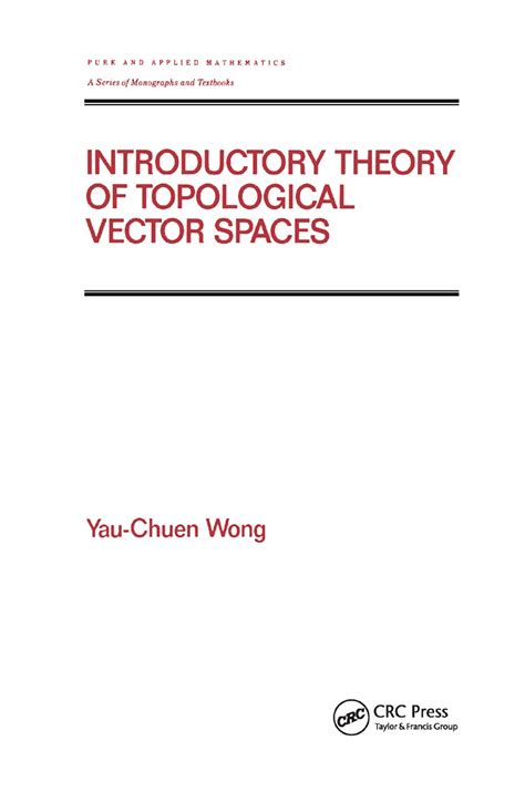 introductory theory of topological vector spates chapman
