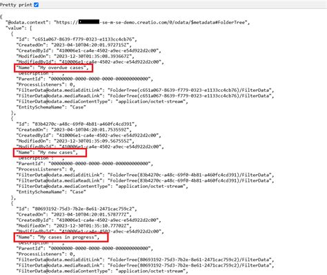 fetch data of folder tree via odata community creatio