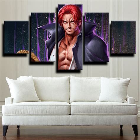 One Piece Shanks Red Haired Pencil Canvas