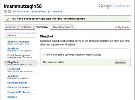 cara membuat rss feed blogspot