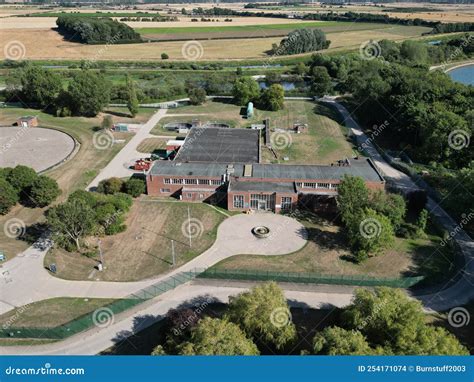 Aerial View Of Tophill Water Treatment Works And Water Pumping Station