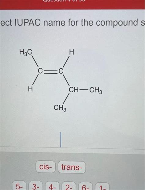 Solved Ect Iupac Name For The Compounds H C H C H Ch Ch Chegg Com