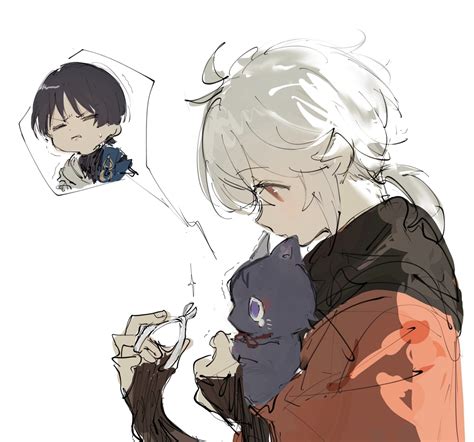 Scaramouche Kaedehara Kazuha Wanderer And Scaramouche Genshin Impact Drawn By Nokoru Sora