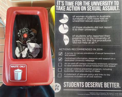 Campus Security Removes Anti Sexual Assault Posters During Info Day