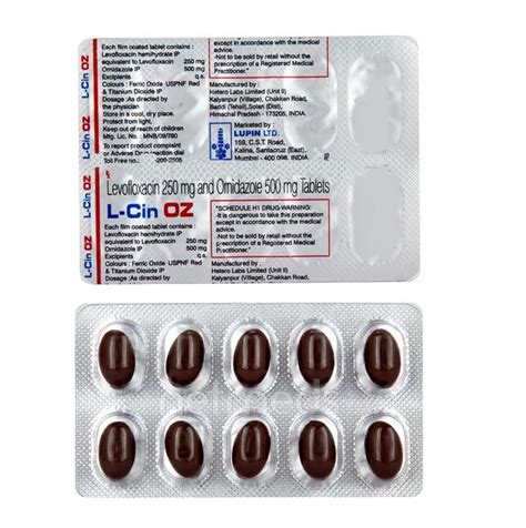 Lcin Oz Infection Tablet 10 Tab Strip Price From Rs 63 Unit Onwards Specification And Features