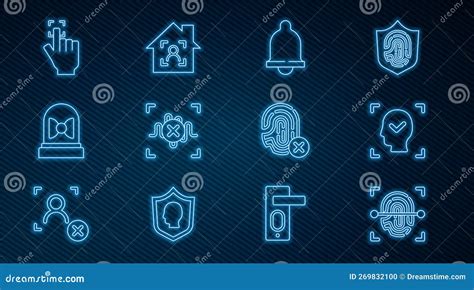 Set Line Fingerprint Face Recognition Motion Sensor Rejection Voice Fingerprint And Smart