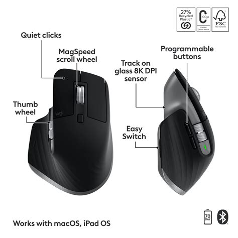 Logitech Mx Keys S Combo For Mac Full Size Wireless Scissor Keyboard And Mouse Bundle For