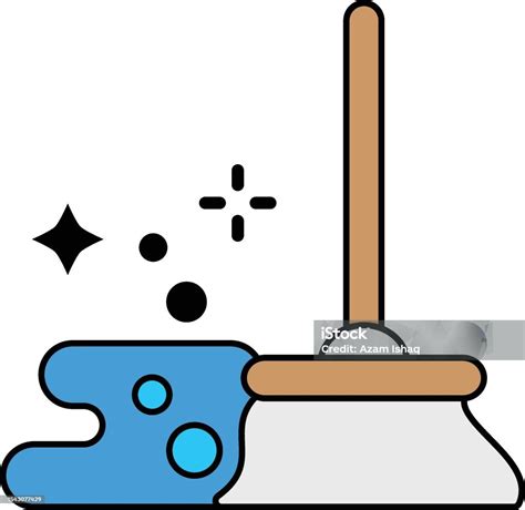 더러운 바닥 벡터 색상 디자인 하우스키핑 기호 사무실 관리인 간판 포터 또는 클렌저 장비 스톡 일러스트레이션 복도 개념 청소 가사 집안일에 대한 스톡 벡터 아트 및 기타