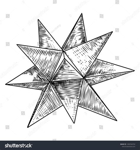 Realistic Low Polygon Geometry Shape Star Stock Vector Royalty Free 1499764793 Shutterstock