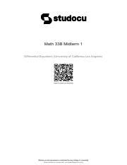 Mastering Differential Equations UCLA Math 33B Midterm 1 Study