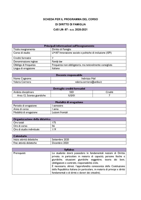 Riassunti Diritto Di Famiglia Docsity