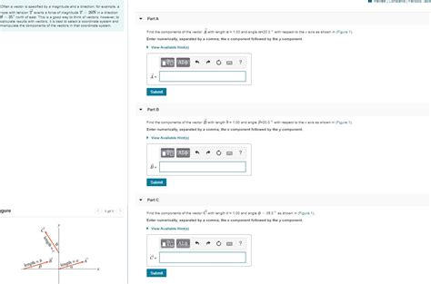 Solved Review Constants Periodic Table Often A Vector Is Chegg Com