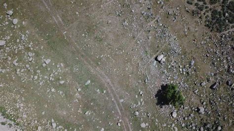 Copter Fall Down Scene Drop The Camera From The Top On The Rocky Ground Stock Photo Image Of