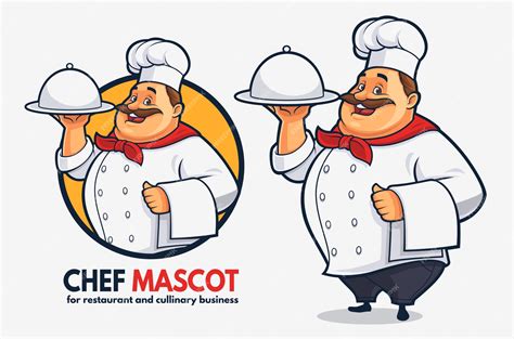 Premium Vector Funny Chef Mascot For Cullinary Business And