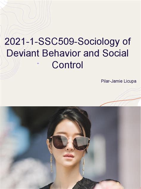 2021 1 Ssc509 Sociology Of Deviant Behavior And Social Control Pdf