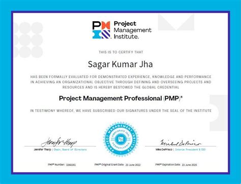 Sagar Kumar Jha On Linkedin Pmp Pmpcertification Projectmanagement