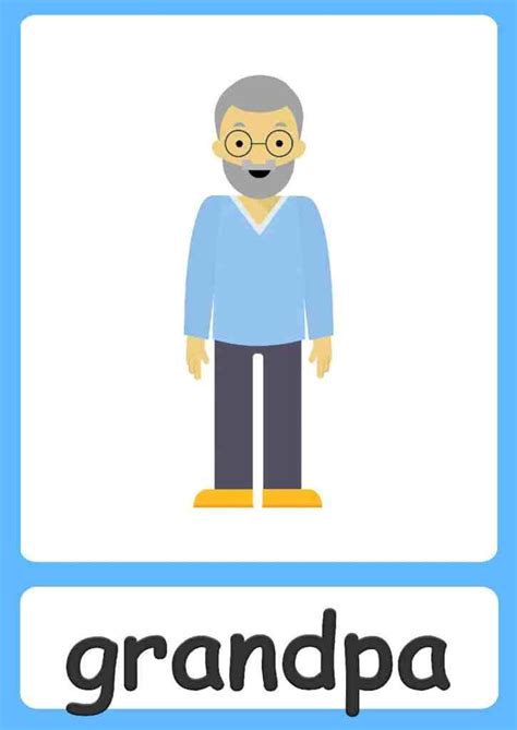 Family Flashcards Teach Family Members Teach Family Flashcards