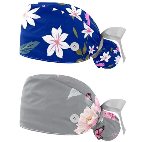 Tfcocft，2 Pieces，scrub Caps Womendental Scrub Capscute Scrub Caps