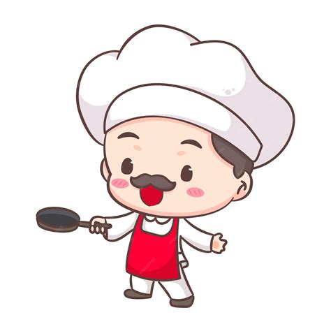 Premium Vector Cute Chef Logo Mascot Cartoon Character People