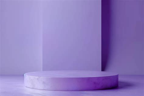 Purple Platform For Display Premium Ai Generated Image