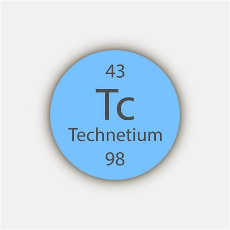 Premium Vector Technetium Symbol Chemical Element Of The Periodic