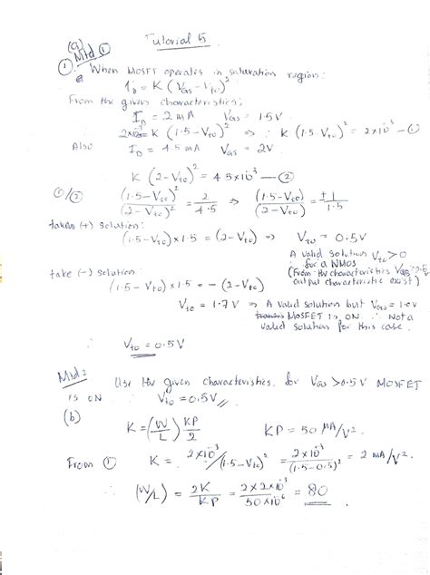 Tutorial 5 Solutions Lecture Notes 1 5 ELEC2003 Studocu