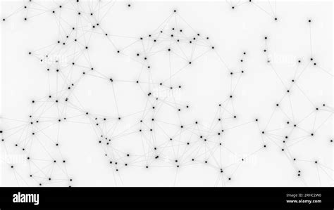 Plexus Mesh Geometric White Background Dots Connected By Lines