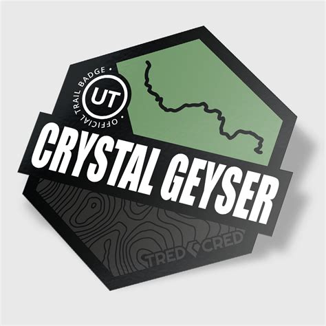 Crystal Geyser Trail Sticker Tred Cred