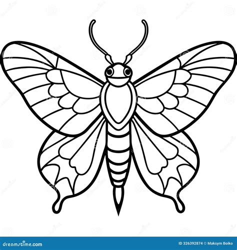 Cecropia Moth Jumps Icon Vector Stock Vector Illustration Of Cecropia