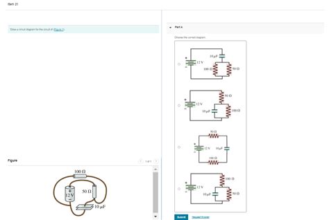 Item 21 Part A Draw A Circuit Diagram For The Circuit Chegg Com