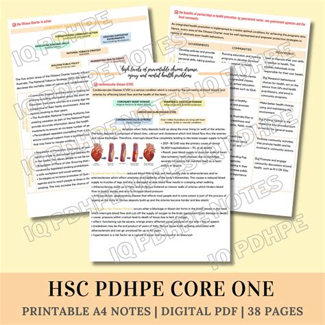 Hsc Pdhpe Core 1 Health Priorities In Australia Entire Syllabus Etsy