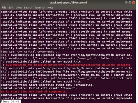 Openstack Devstack Job For Ovn Rvice Failed Because A Timeout Was Exceeded Stack