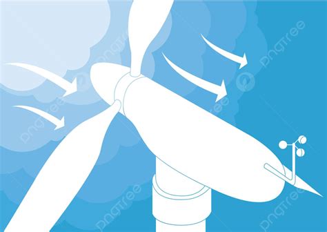 Alternative Energy Wind Generator Vector Background Renewable Generator