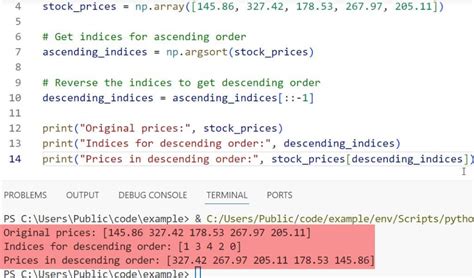 How To Use Npargsort In Descending Order In Python