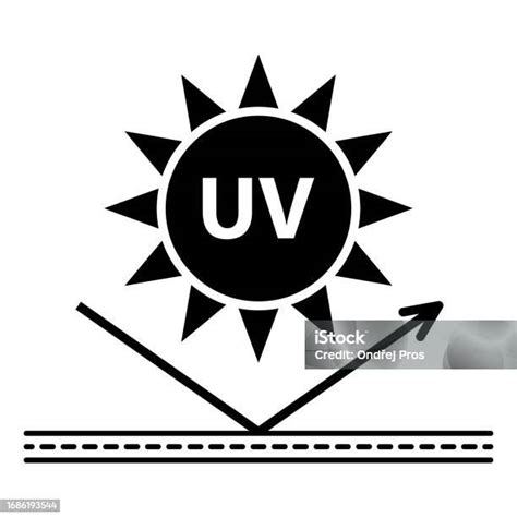 태양 보호 요인 아이콘 Uv 방사선 구획 상징 태양 보호 피부 벡터 일러스트 레이 션 개념에 대한 스톡 벡터 아트 및 기타