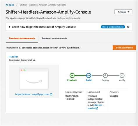 using aws amplify with gatsby and shifter headless shifter